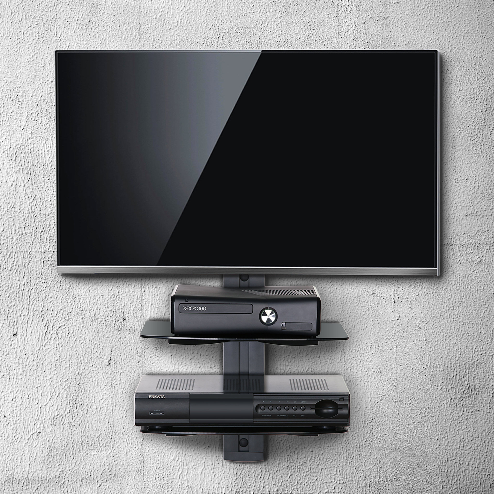 Tv wall bracket and shelf store